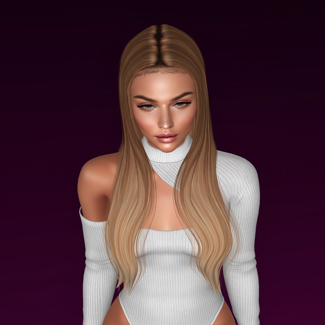 3D Hairstyle Secondlife - TurboSquid 1650388