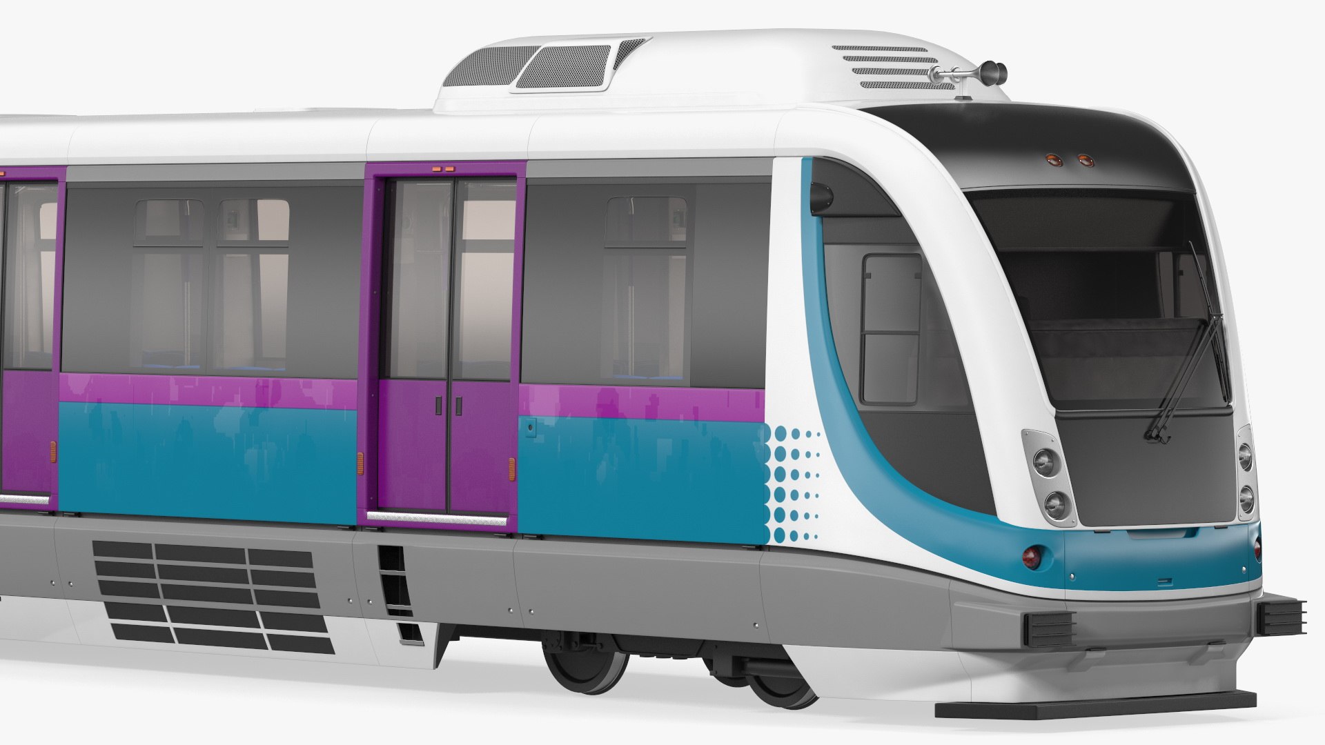 3D Urban Light Rail Train Rigged model - TurboSquid 1886144