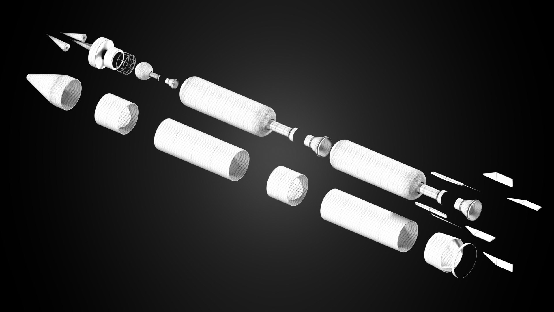 Jericho-III Missile Model - TurboSquid 2300340