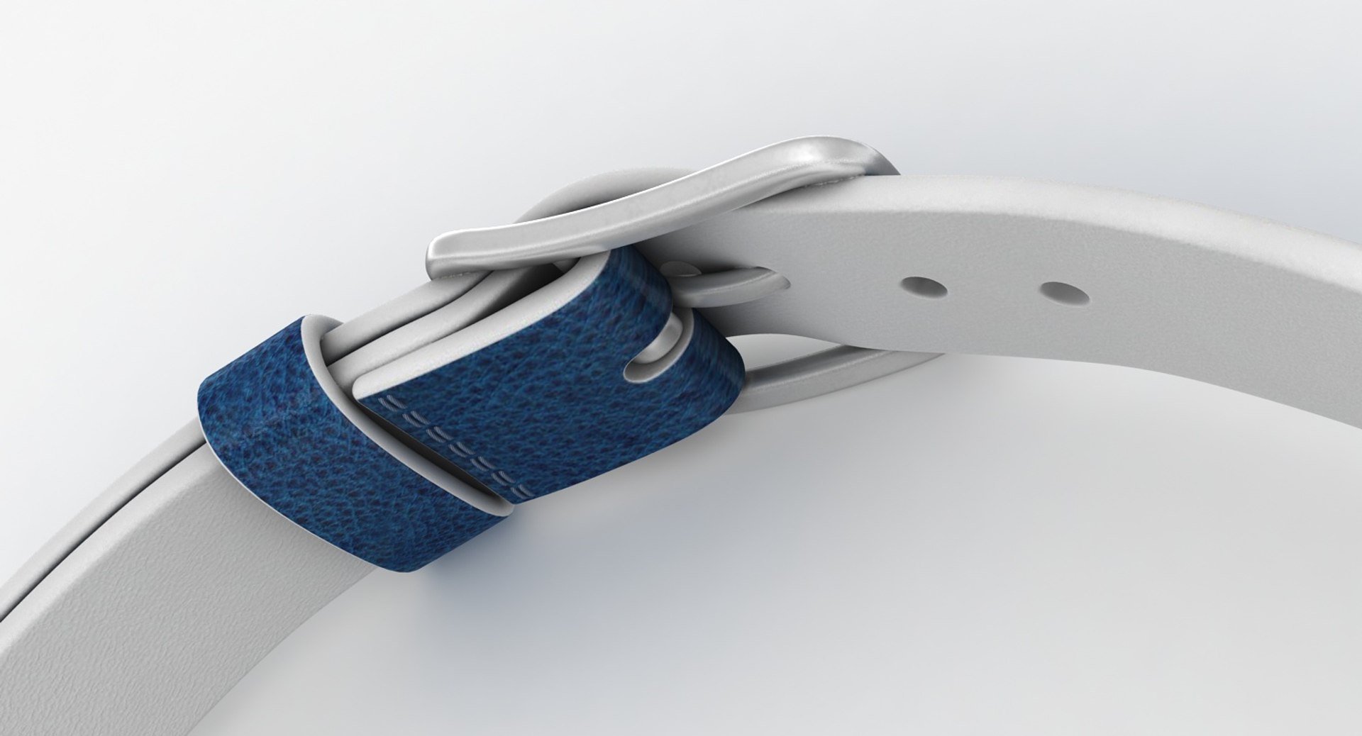 Realistic Belt 2 Blue 3ds