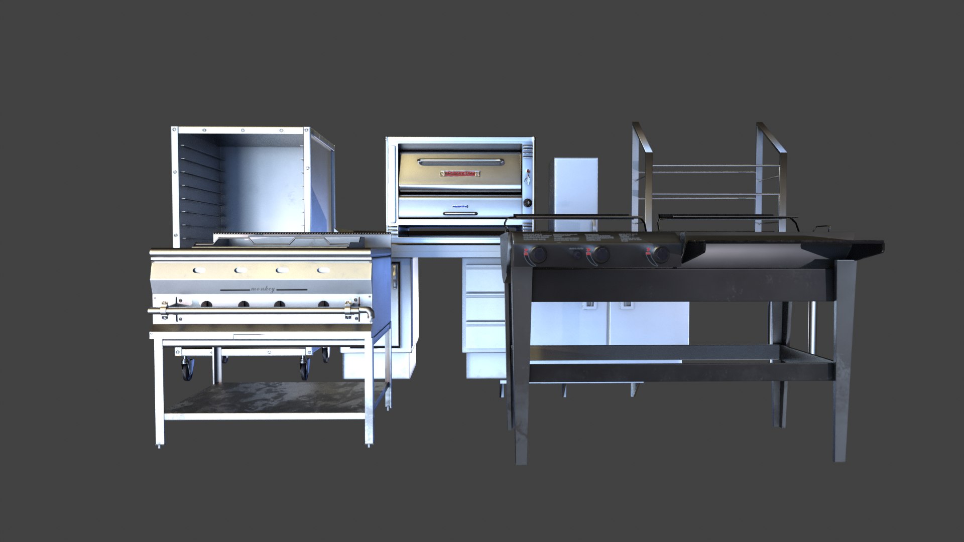 INDUSTRIAL KITCHENS 3D Model - TurboSquid 2214148