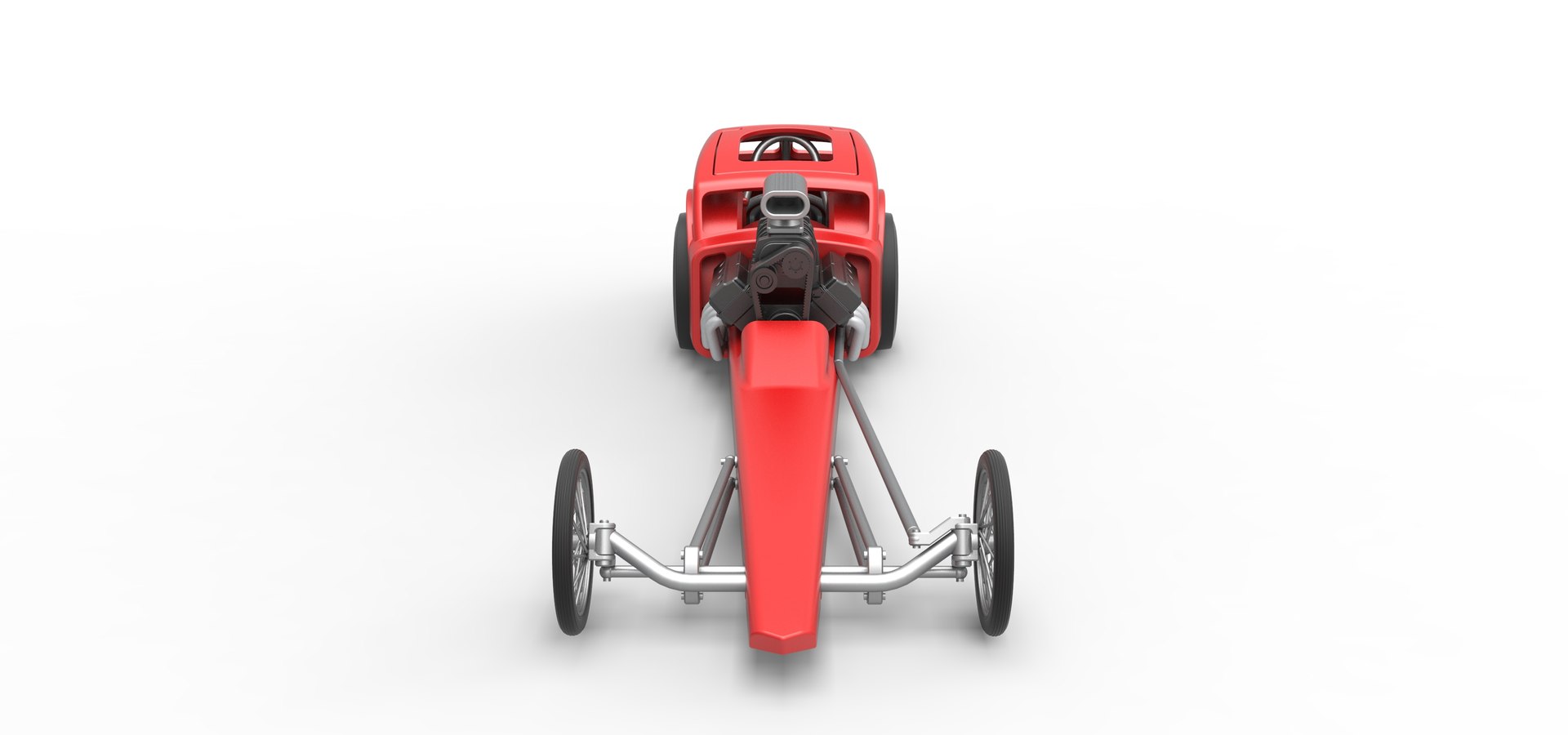 3D Diecast Front Engine Old School Dragster With Shell Version 8 Scale ...