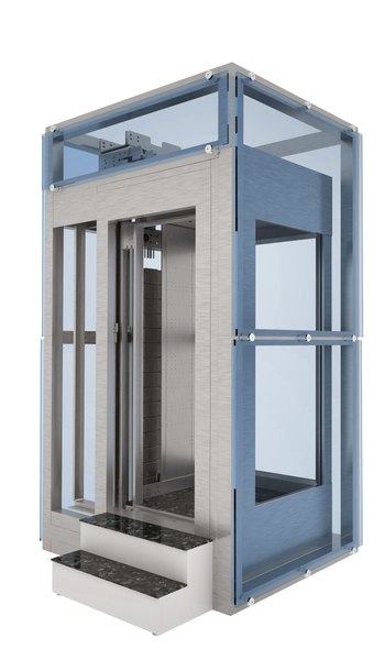 dual door elevator 3d model