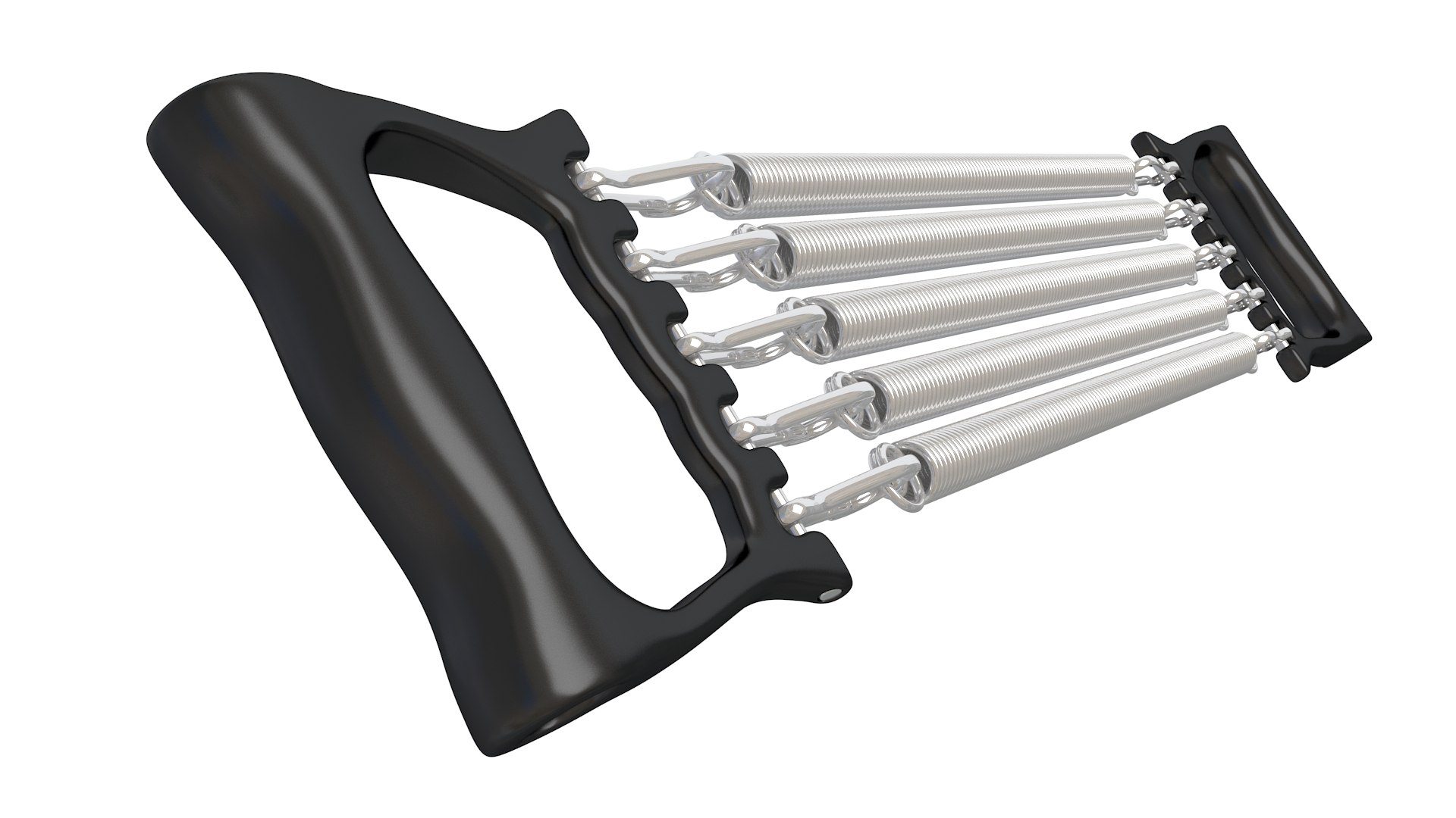 Spring Chest Expander Black 3D - TurboSquid 2019104