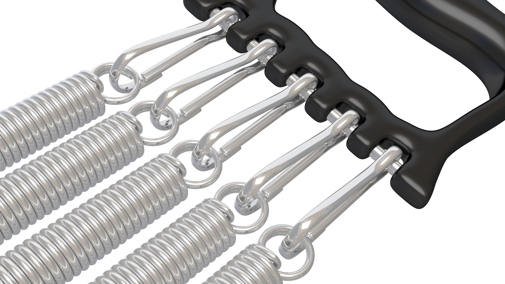 Spring Chest Expander Black 3D - TurboSquid 2019104