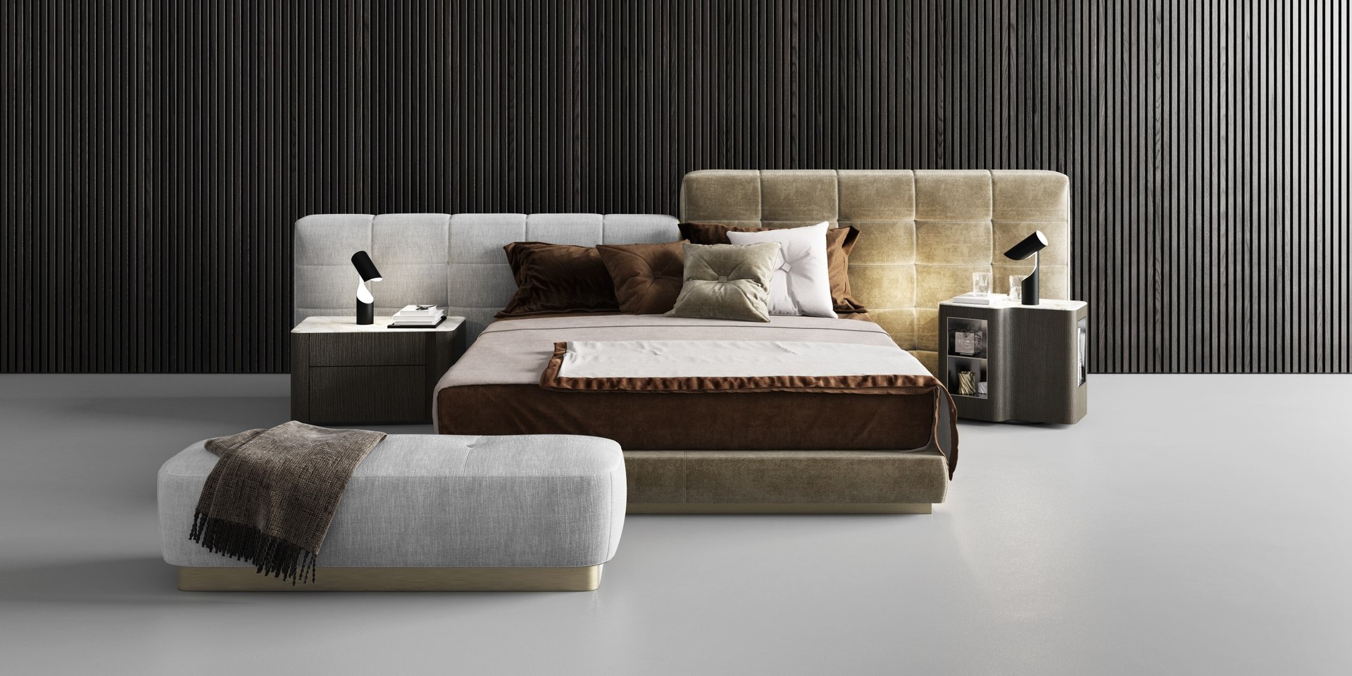 Minotti Lawrence Bed Pouf Model - TurboSquid 1574102