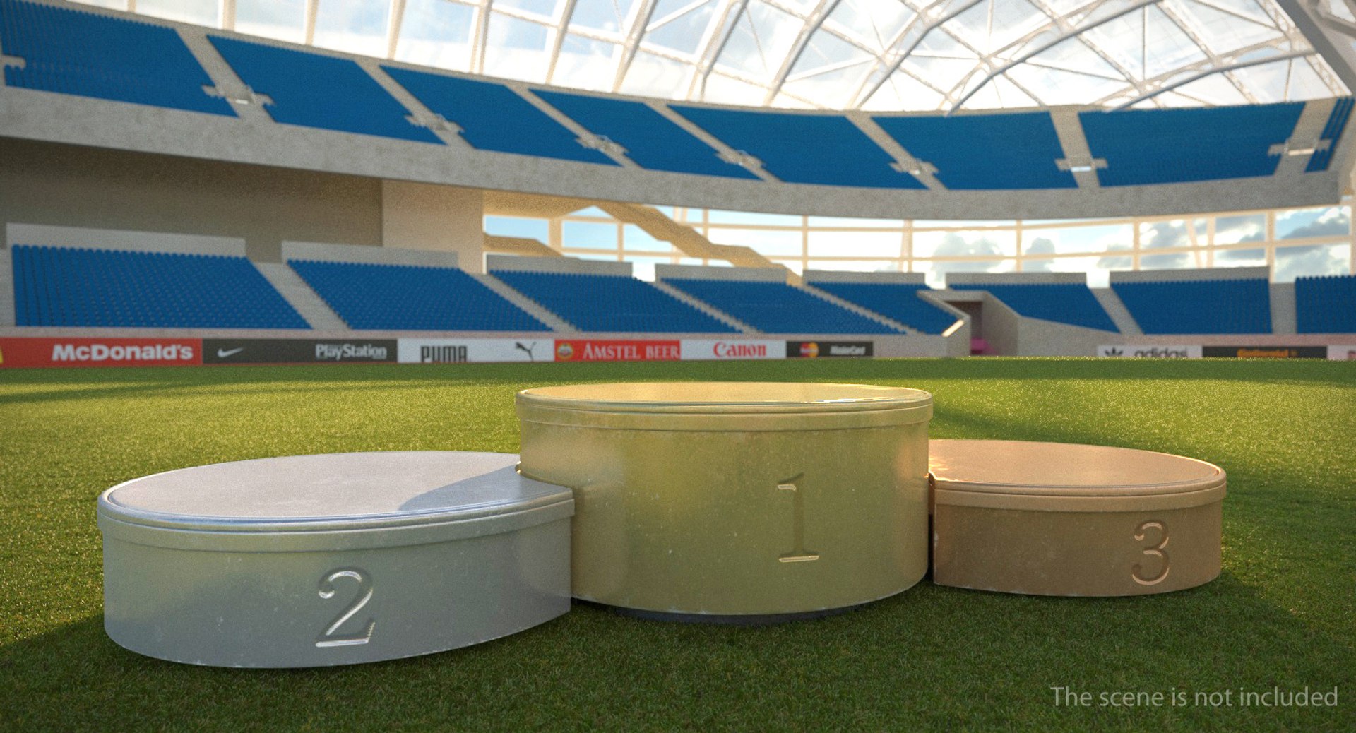 Winners Podium Model - TurboSquid 1328506