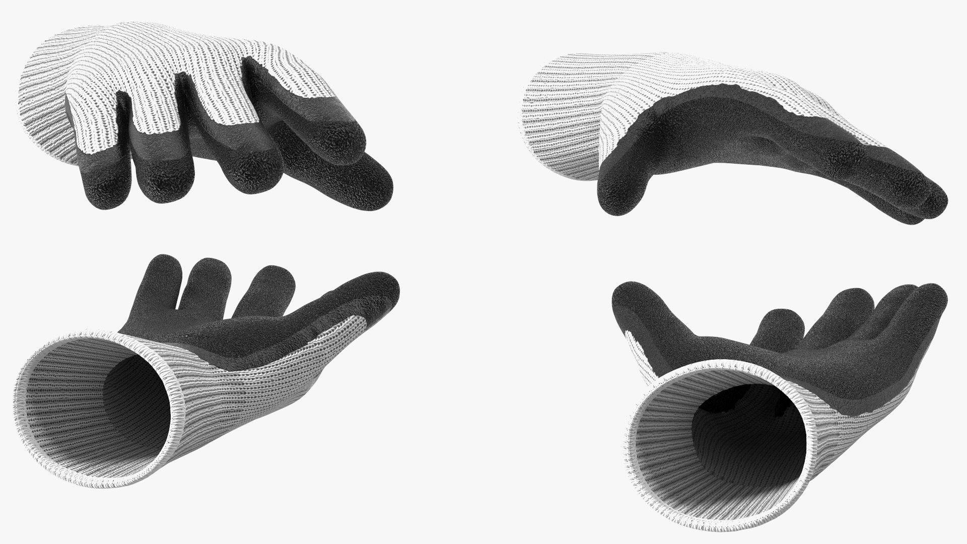 3D Safety Work Gloves Rigged For Modo - TurboSquid 1859840