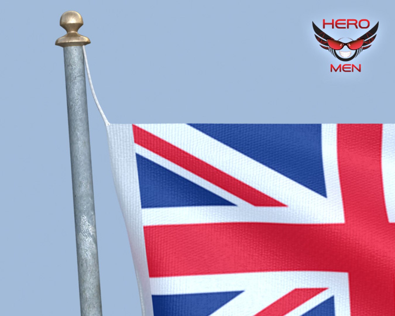 3d Flag Anguilla Model