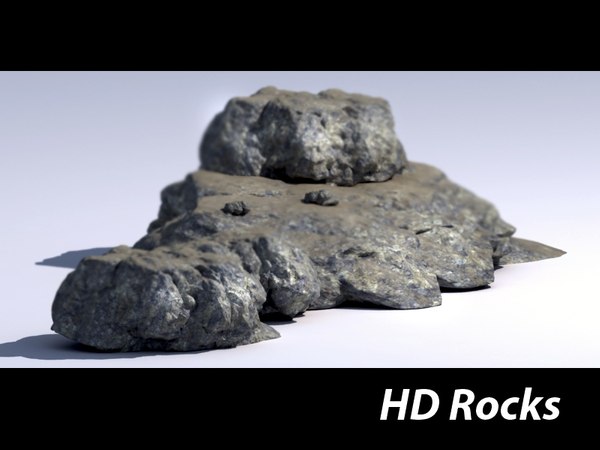 3d rocks hd model