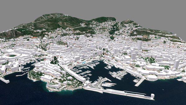 modelo 3d Paisaje urbano Montecarlo Mónaco - TurboSquid 1946109