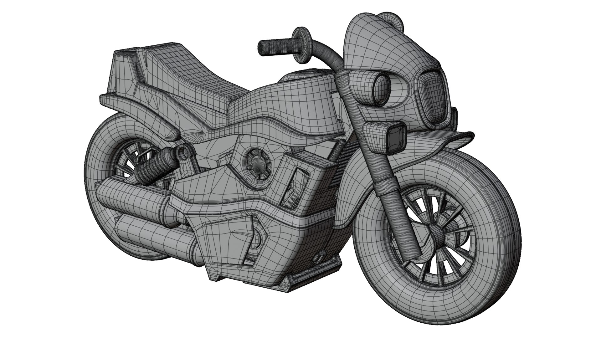 Motorcycle Toy 02 3D Model - TurboSquid 2318682