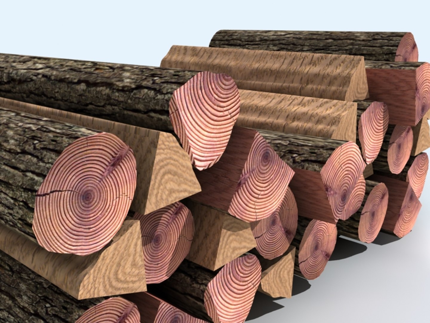 3d Model Firewood Wood