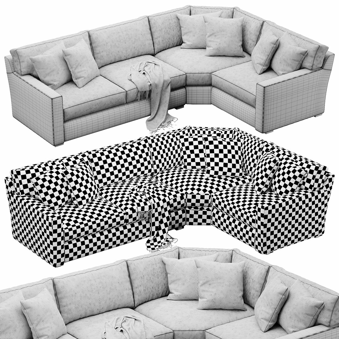3D Crate And Barrel Axis Sofa - TurboSquid 2199676