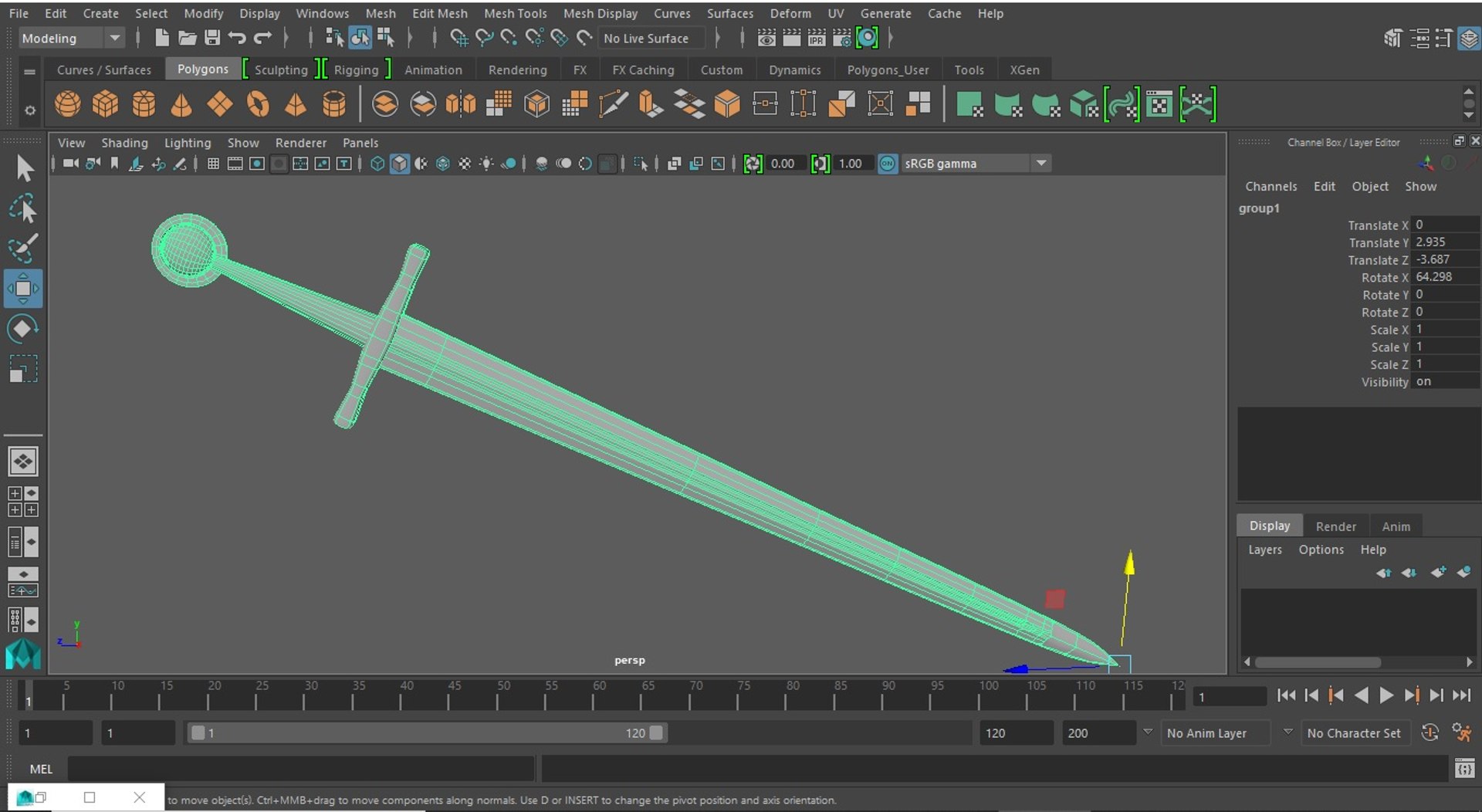 3D Medieval Sword - TurboSquid 1492235