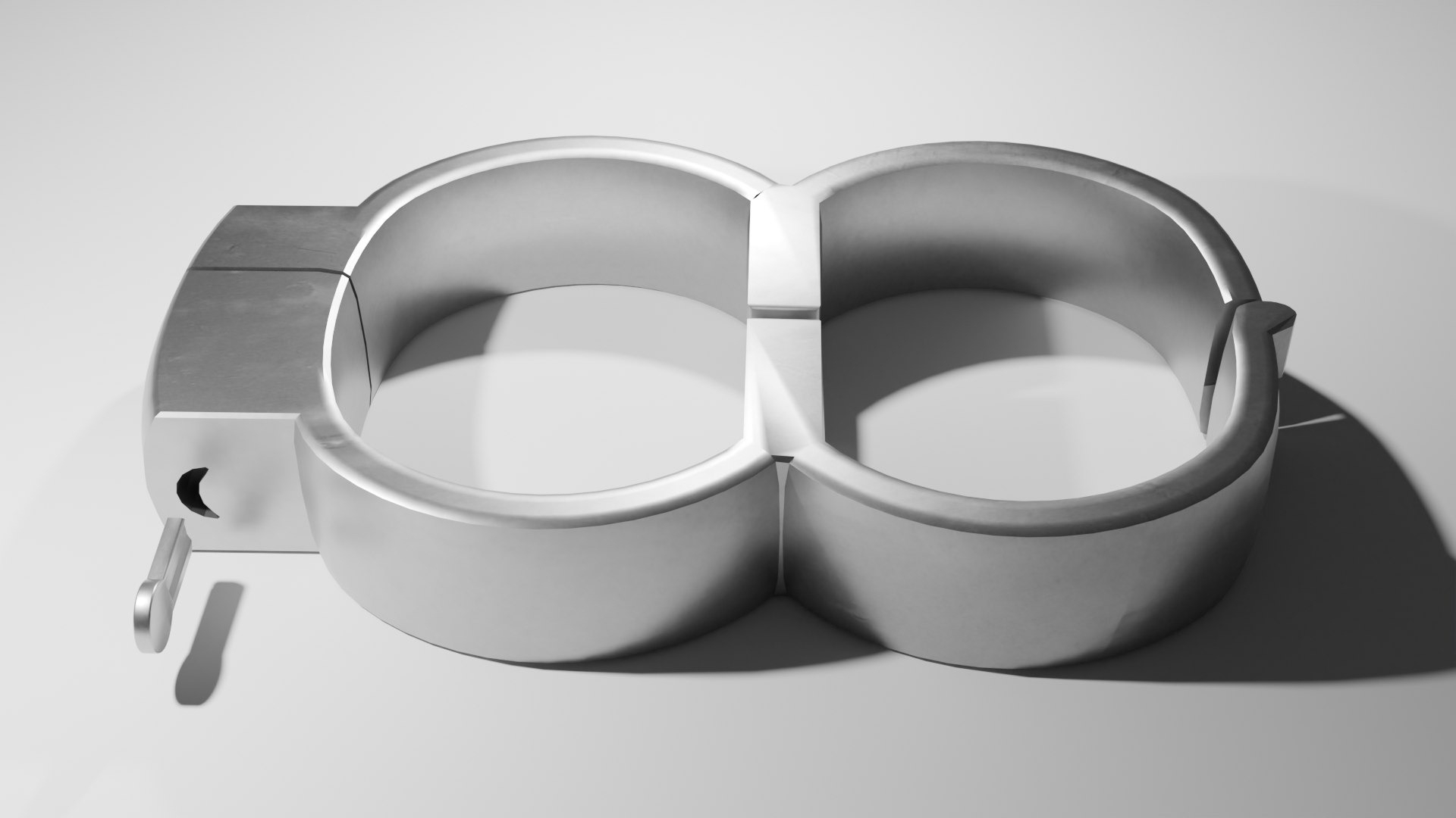 3D Model Handcuffs Animated Irish 8 Snap Shut - TurboSquid 2501882
