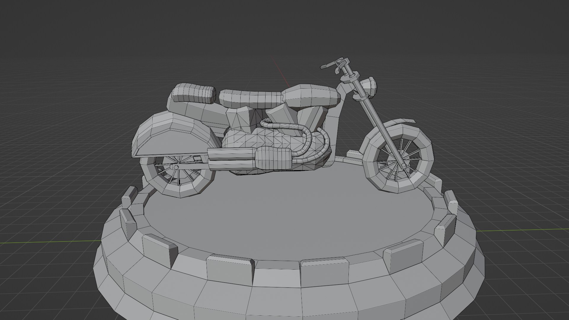 Low Poly Motorcycle Model - TurboSquid 2257639