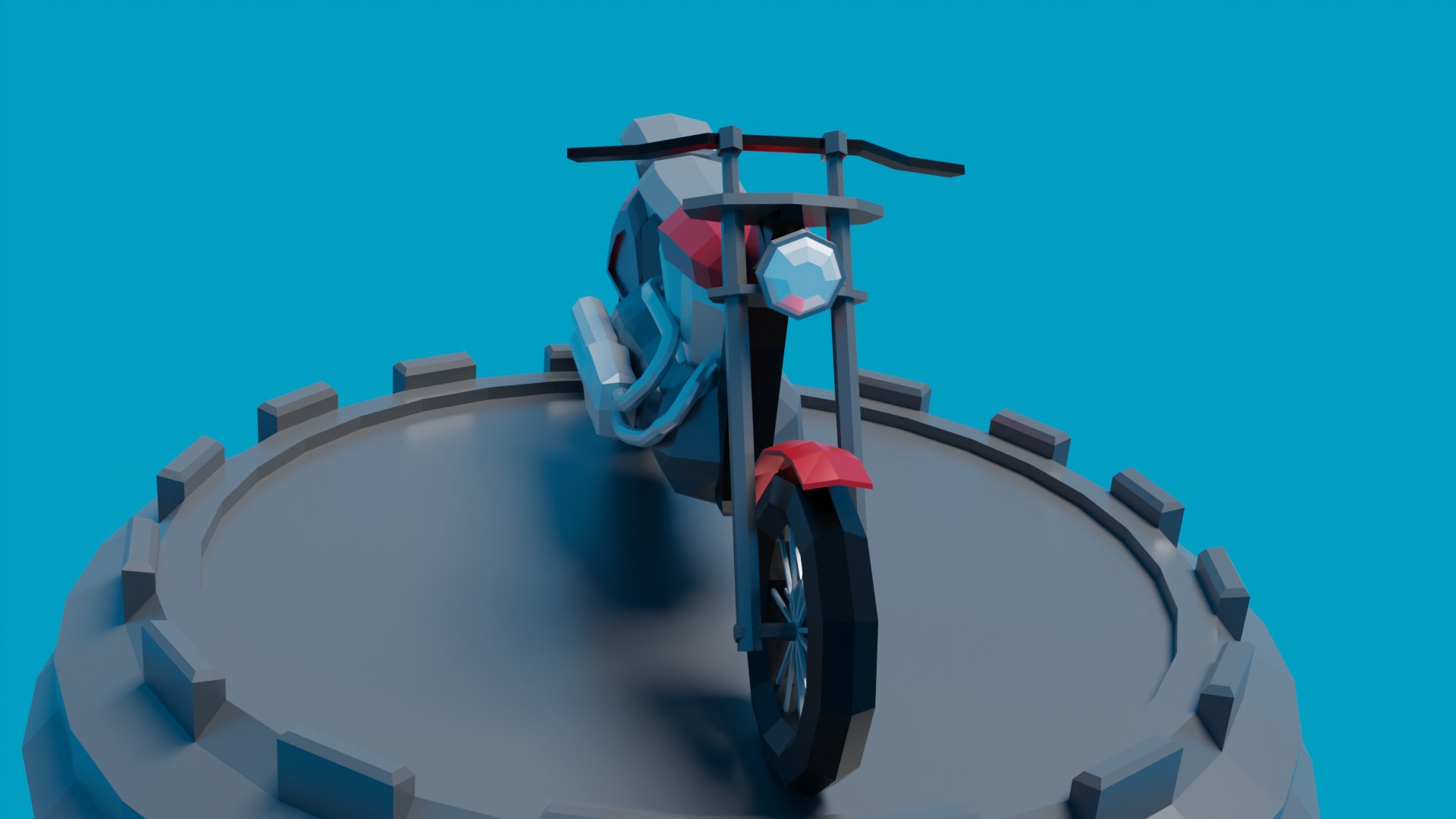 Low Poly Motorcycle Model - TurboSquid 2257639