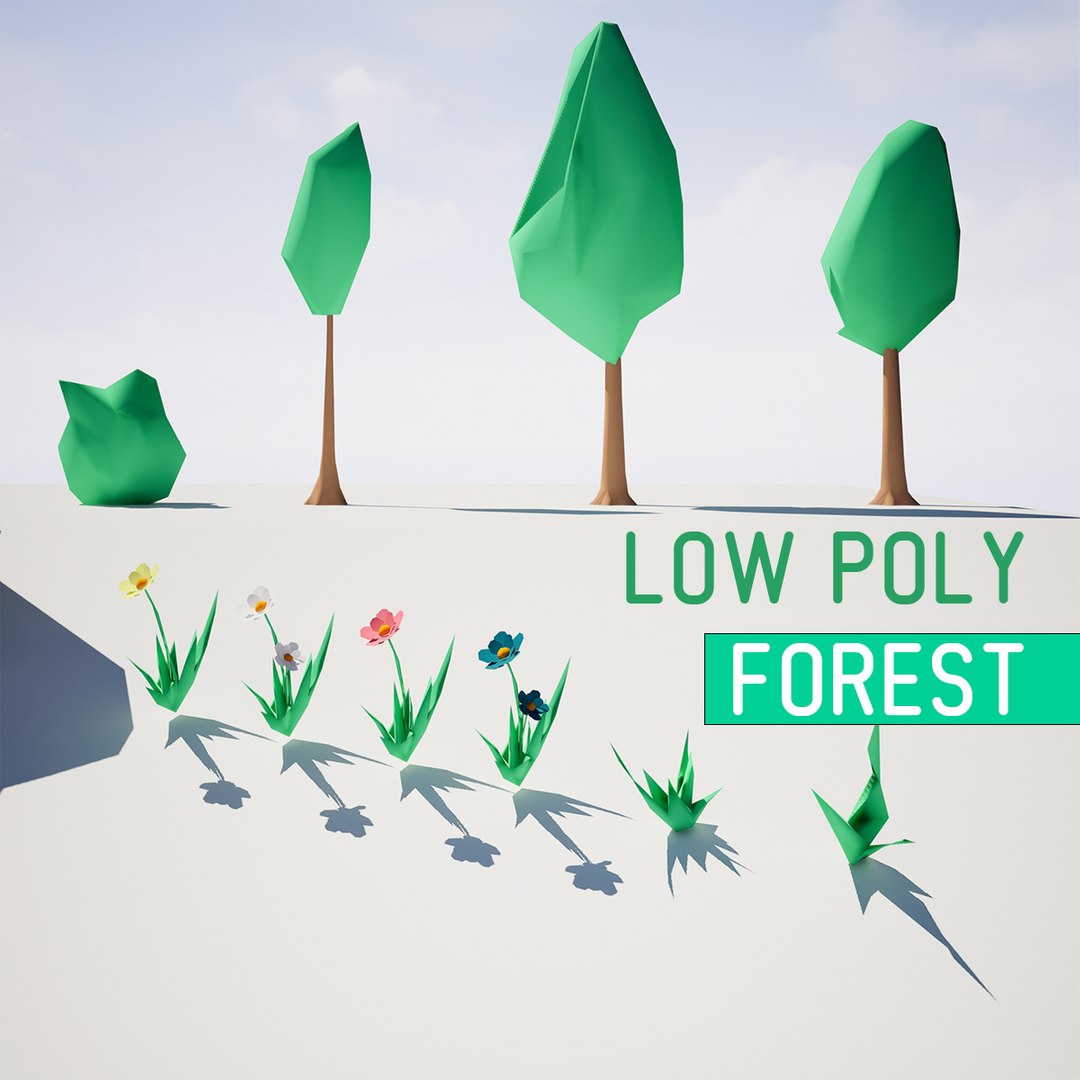 3D Low Poly Forest Pack - TurboSquid 2333263