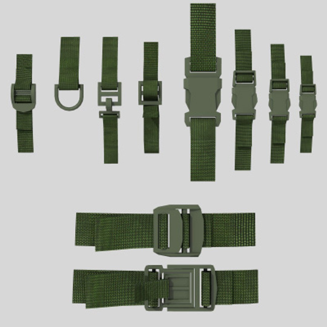 3d Backpack Quick Release Clips Model