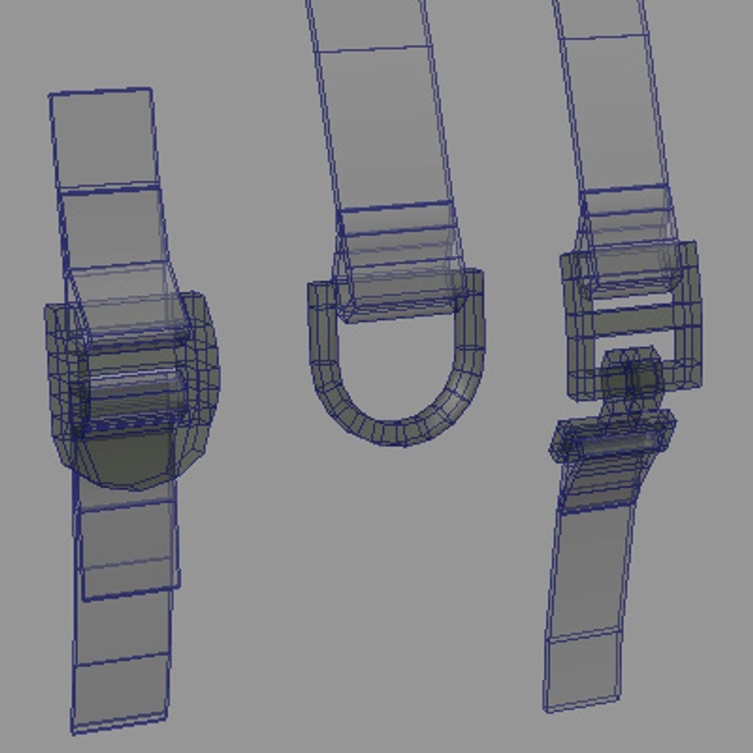 3d Backpack Quick Release Clips Model