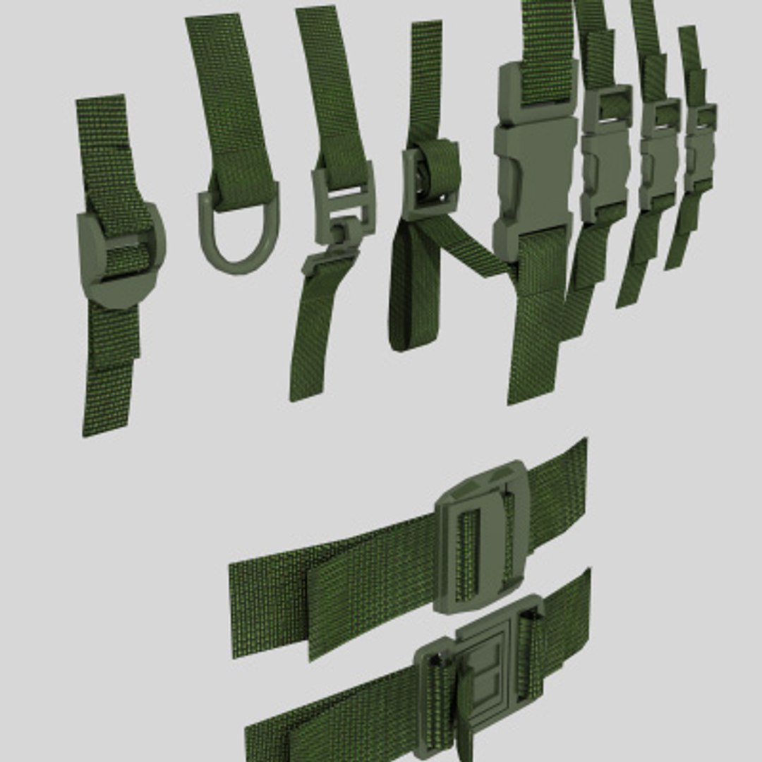 3d Backpack Quick Release Clips Model