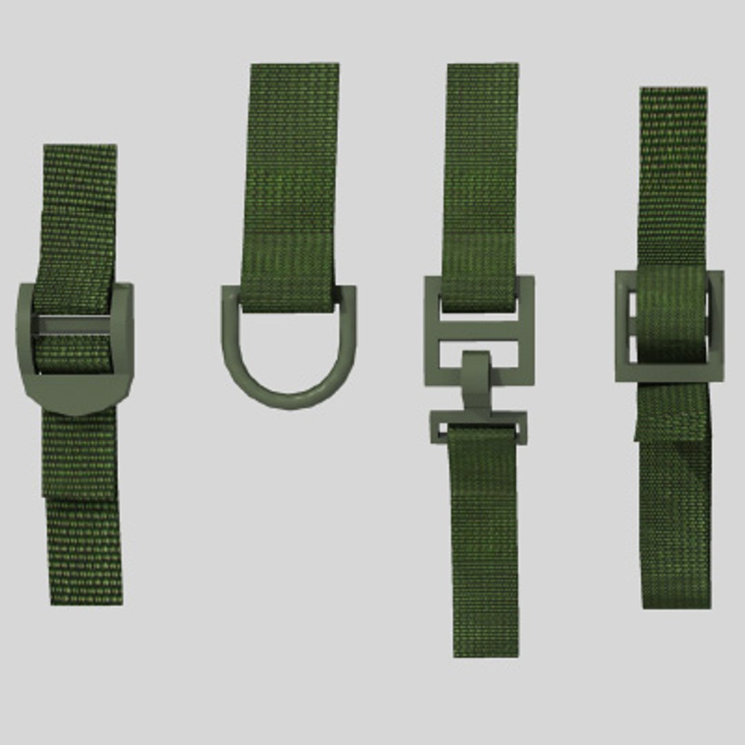 3d Backpack Quick Release Clips Model