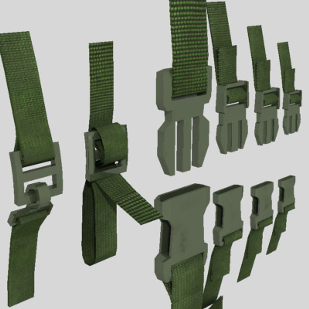 3d Backpack Quick Release Clips Model