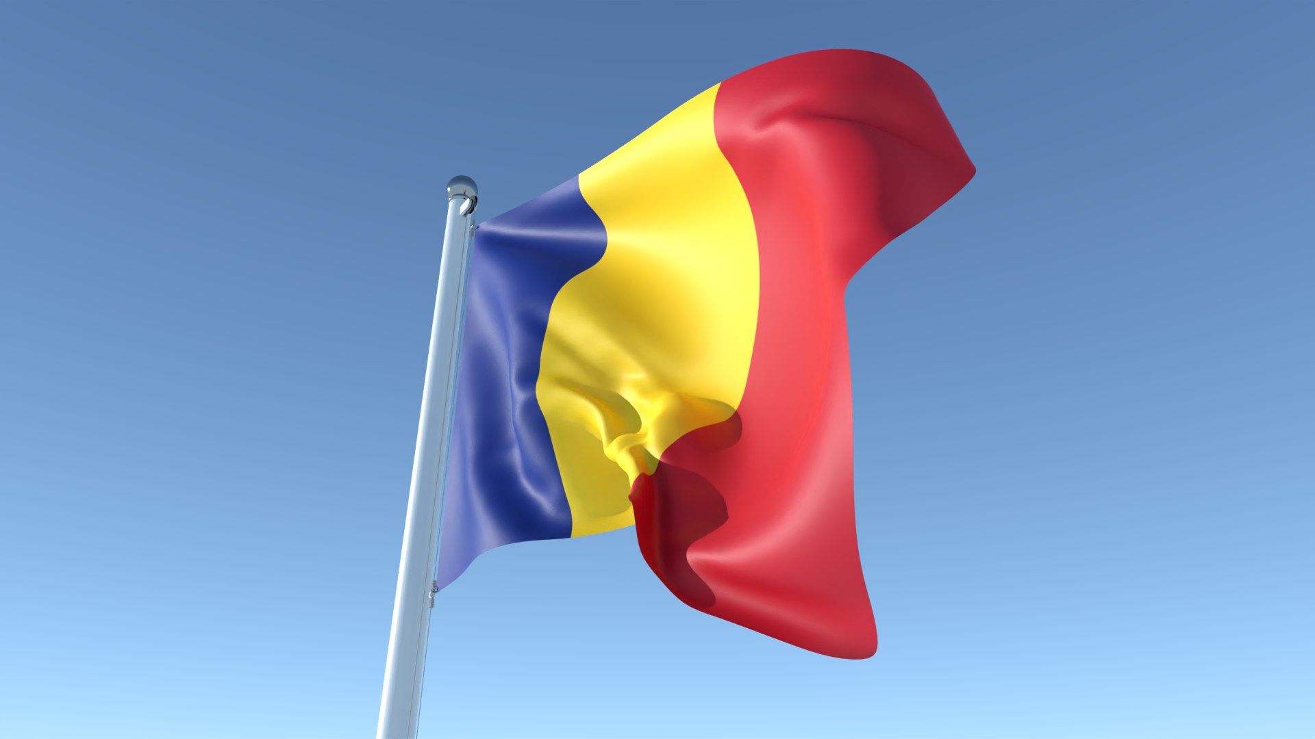 3D Animated Flag Of Chad - TurboSquid 1741904
