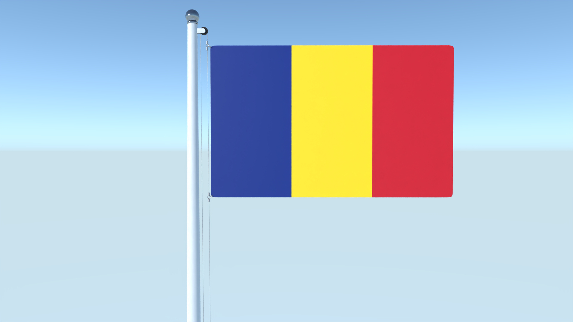 3D Animated Flag Of Chad - TurboSquid 1741904