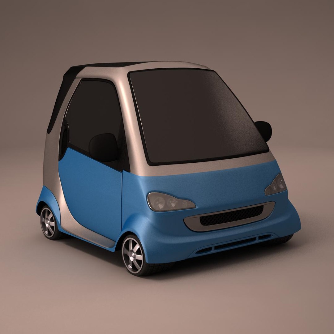 3d Model Smart Toon Car