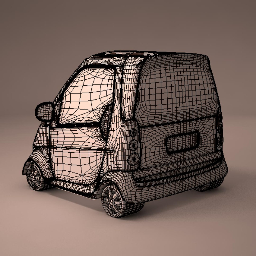 3d Model Smart Toon Car