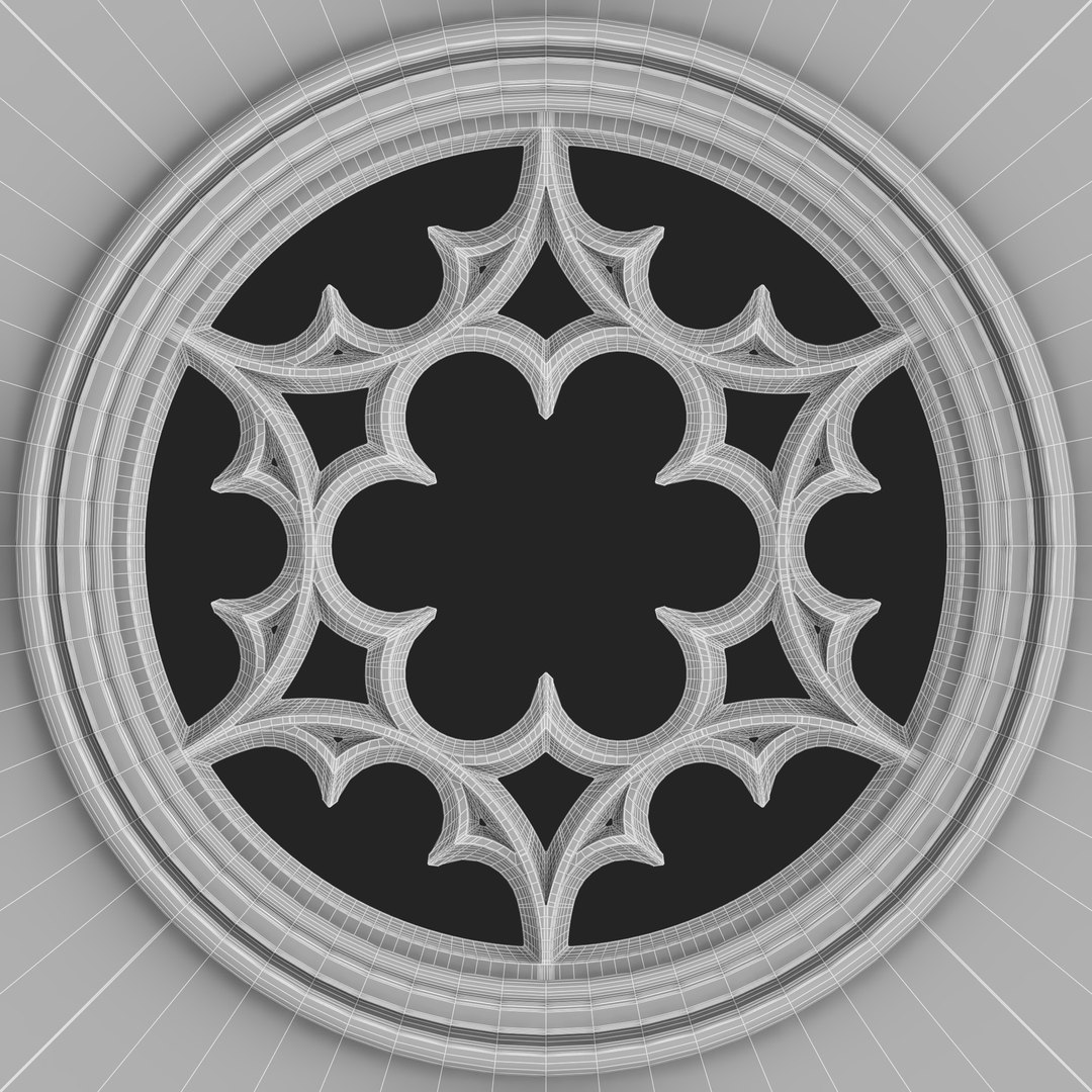 Small Gothic Window 3ds