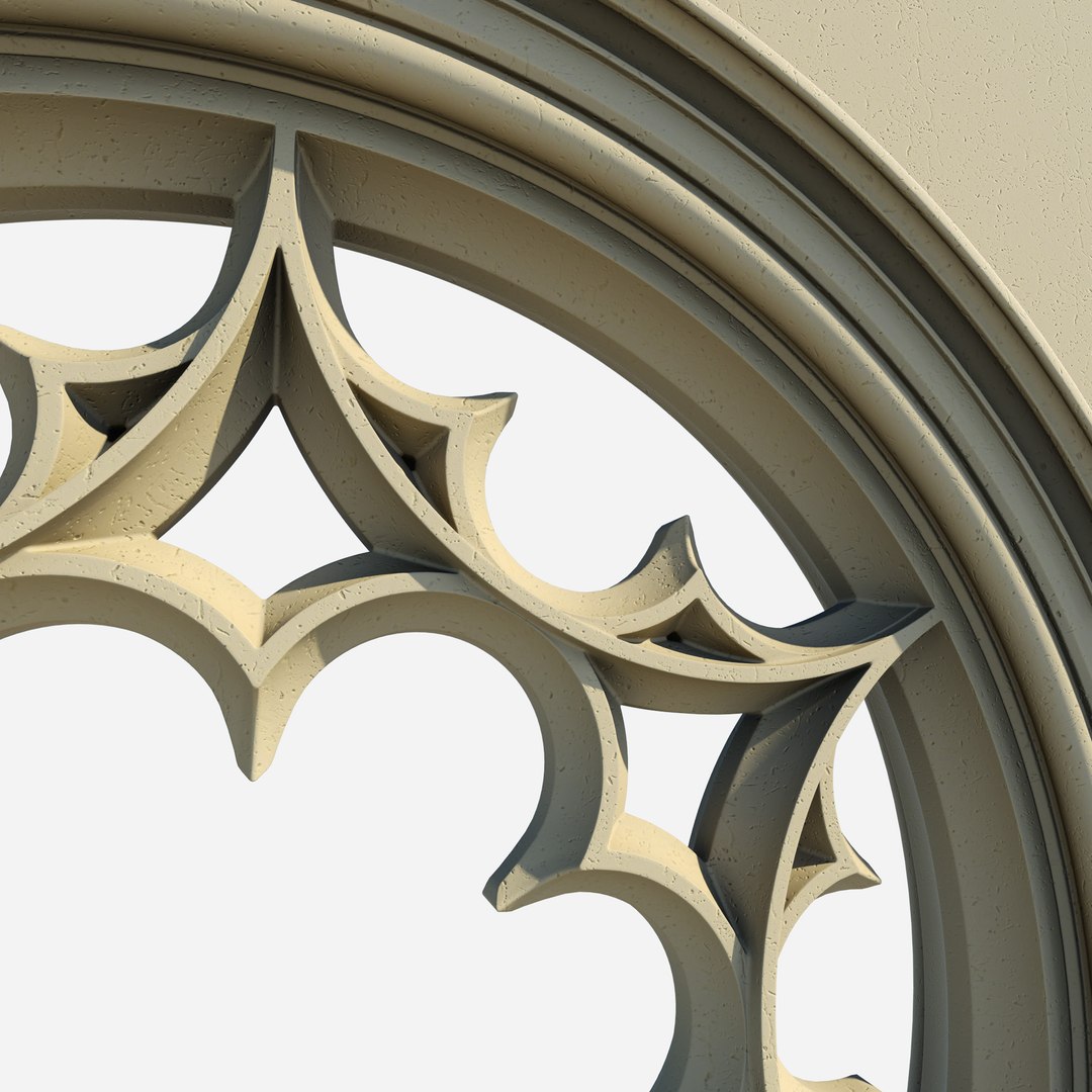 Small Gothic Window 3ds