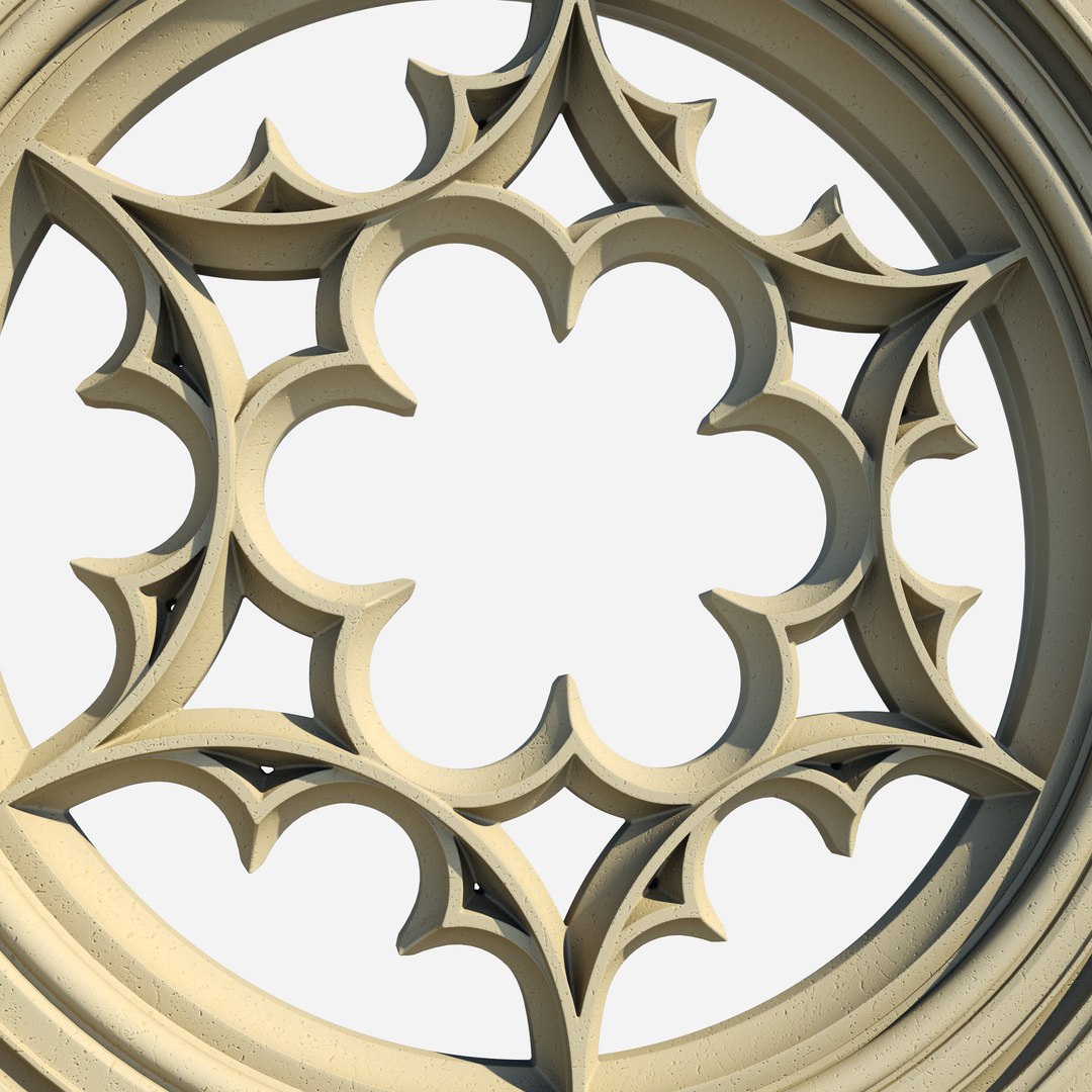 Small Gothic Window 3ds