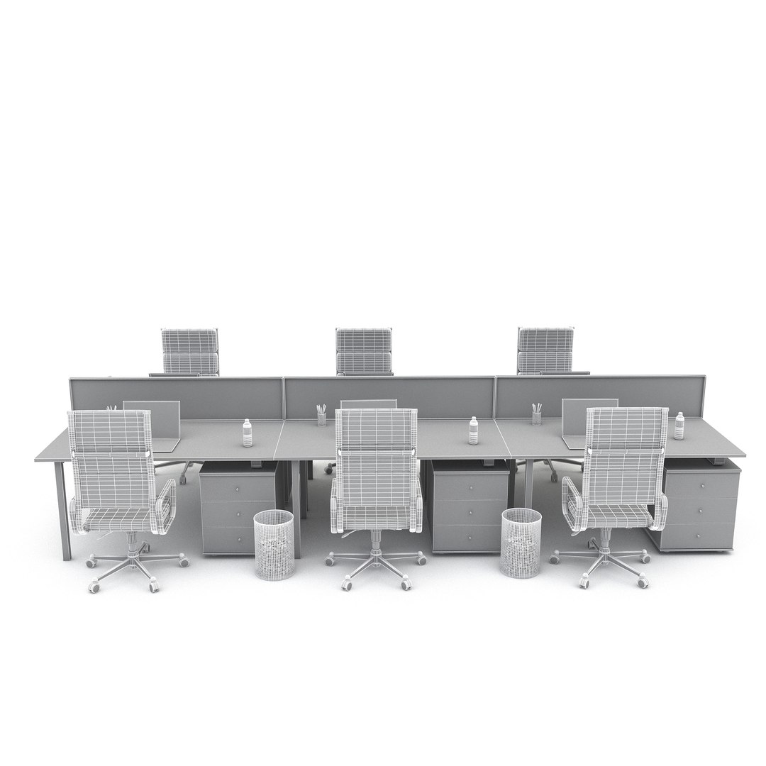 3D Office Work And Meeting Table 05 Model - TurboSquid 2006816