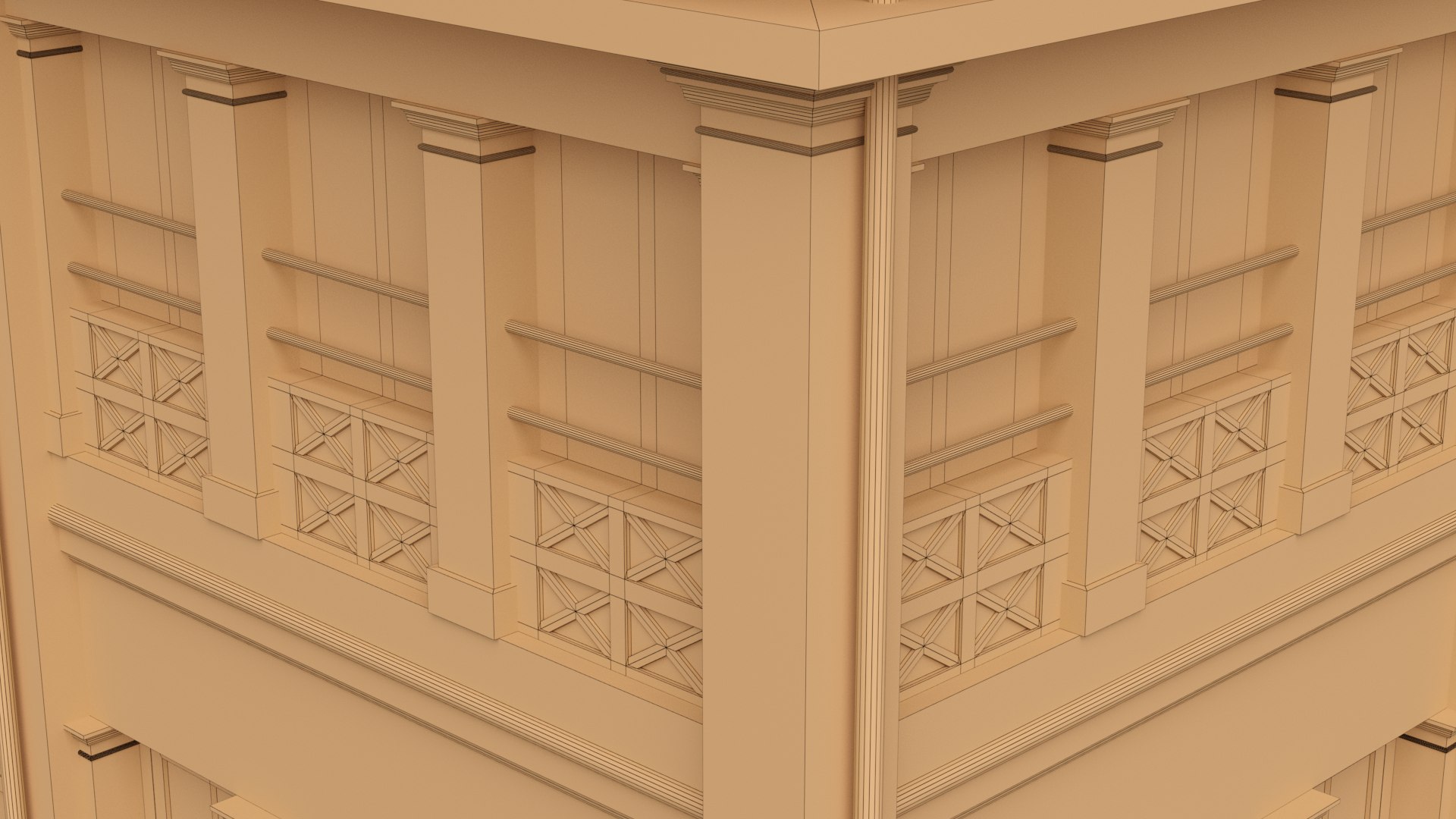 Three Story Building 003 3D Model - TurboSquid 1738530