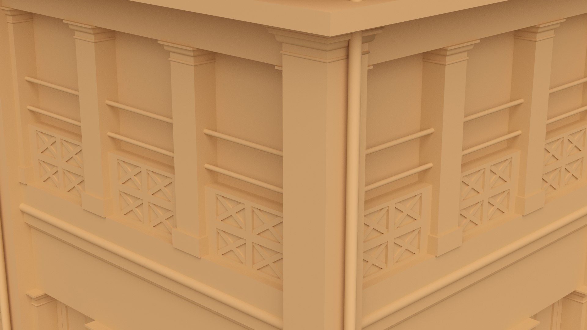 Three Story Building 003 3D Model - TurboSquid 1738530