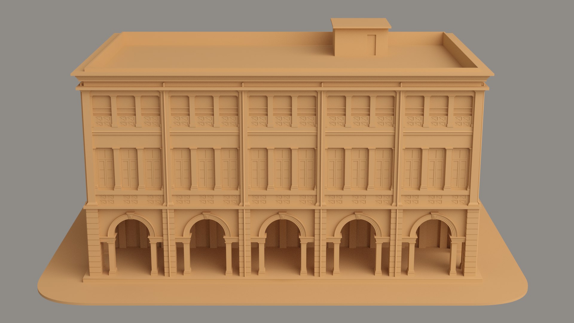 Three Story Building 003 3D Model - TurboSquid 1738530