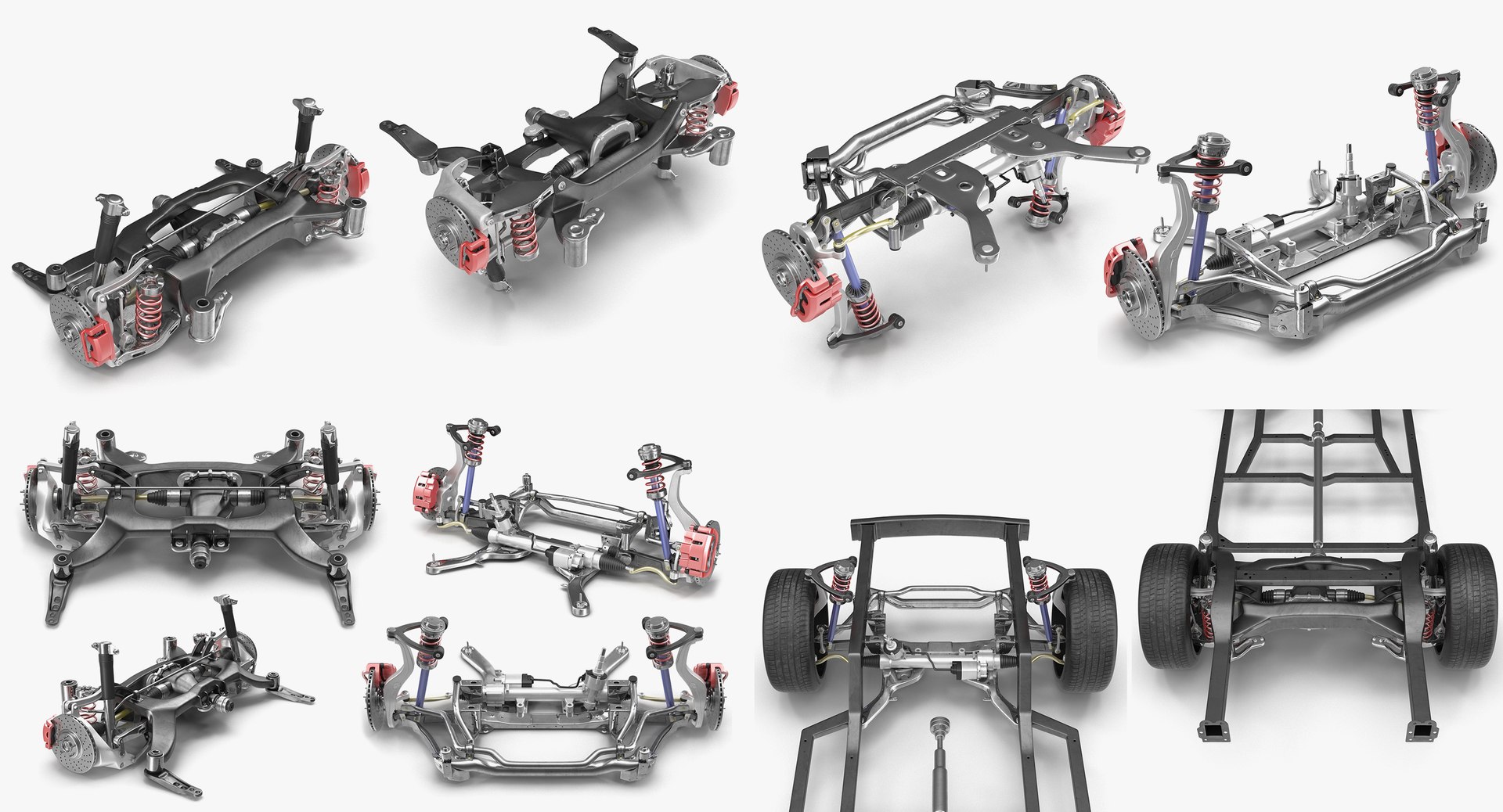 Sedan Suv Chassis 3D Model - TurboSquid 1210114