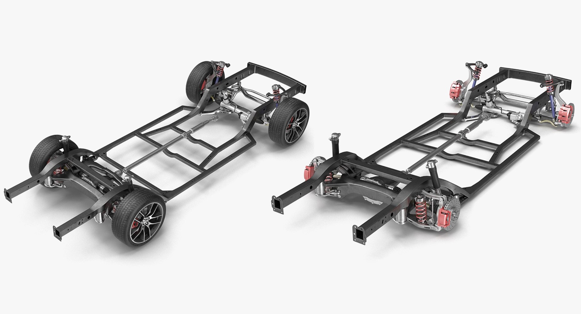 Sedan Suv Chassis 3D Model - TurboSquid 1210114