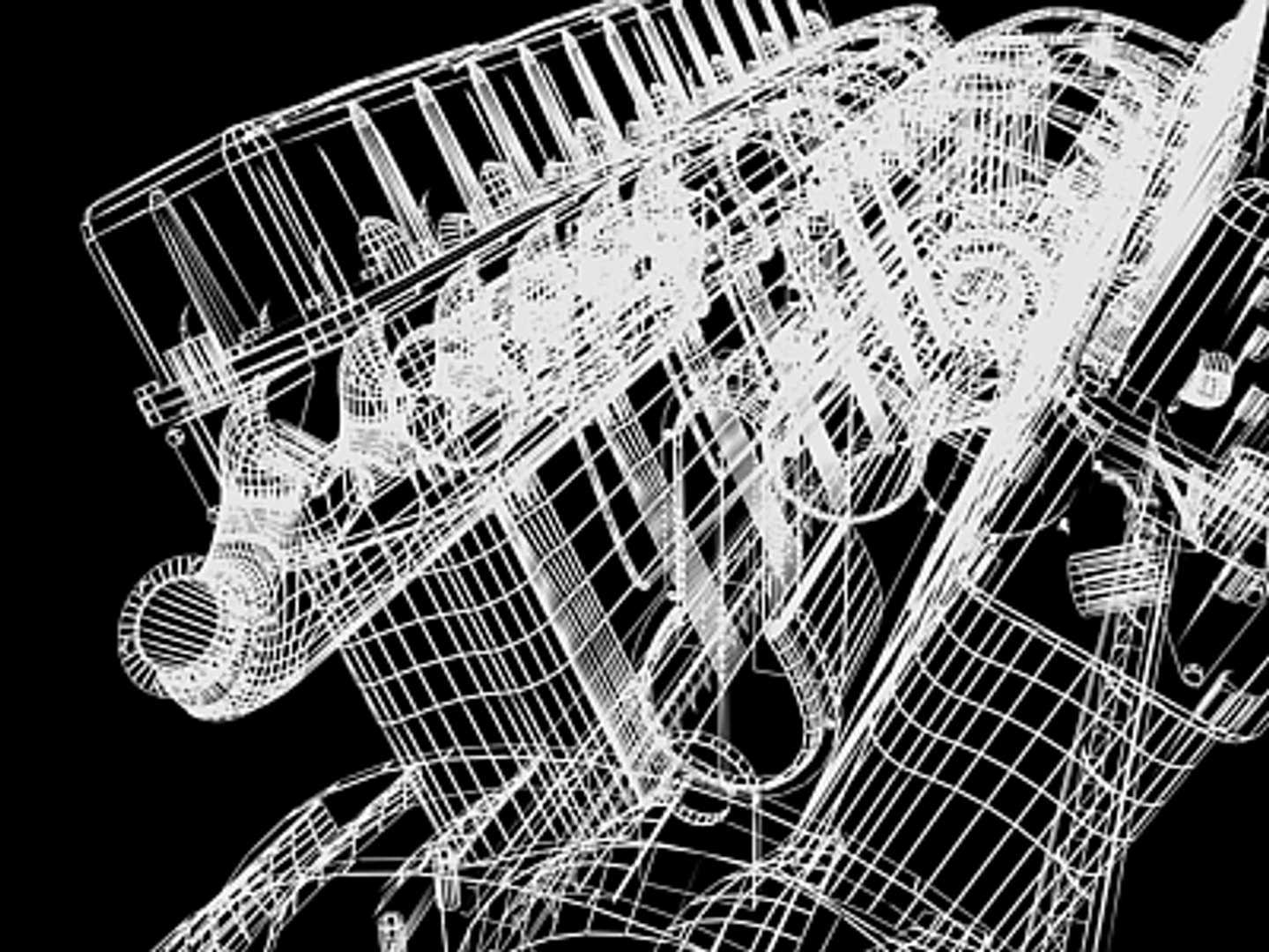 Engine T-34 Tank 3d Model