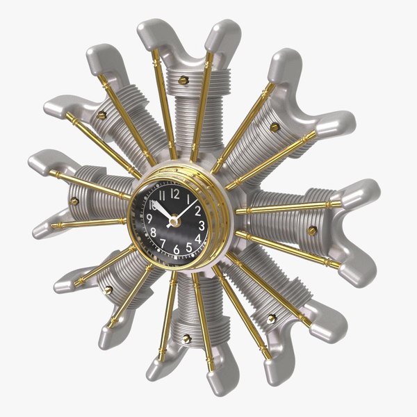 3D french engine clock - TurboSquid 1419769