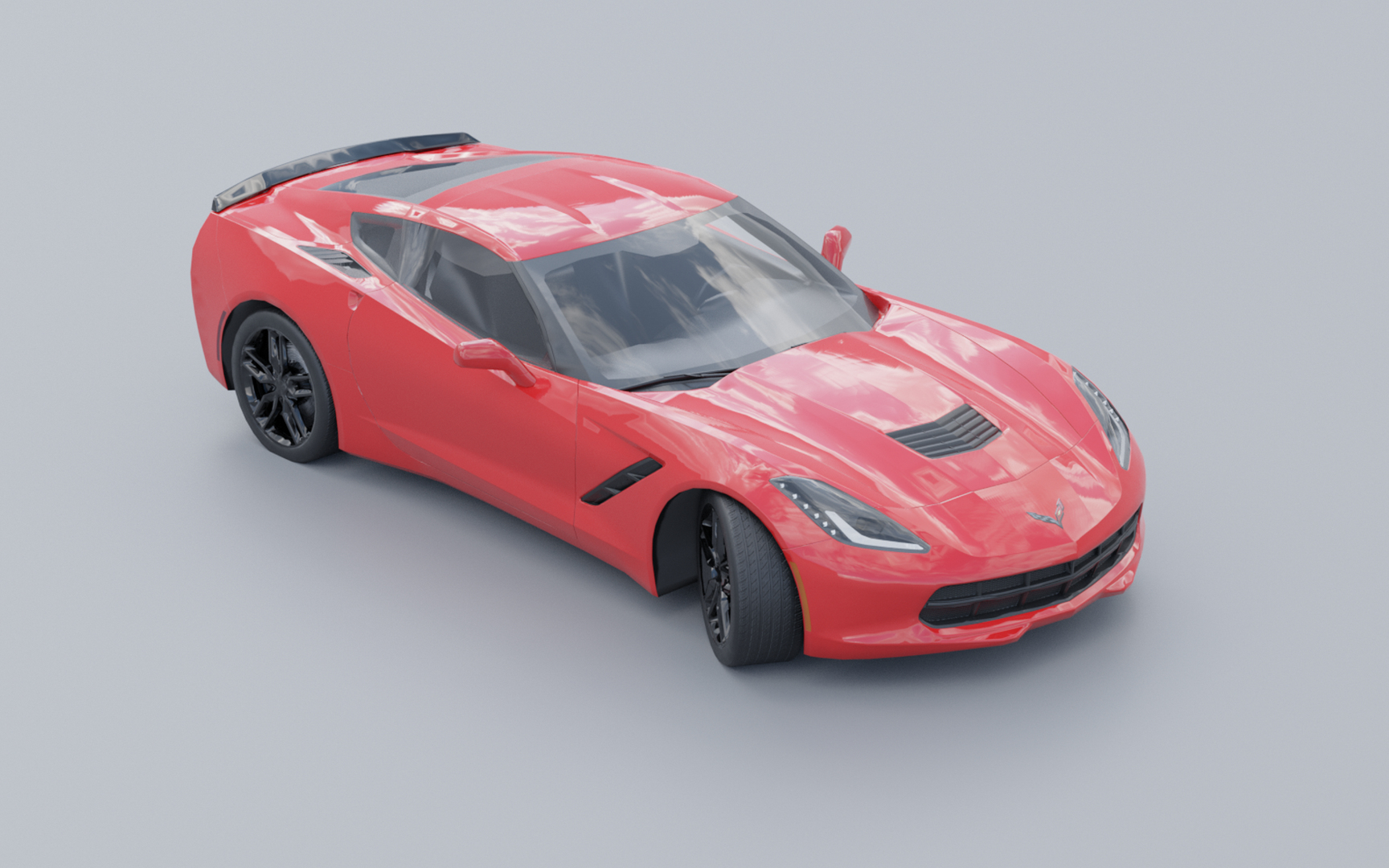 Chevrolet corvette c7 car model - TurboSquid 1509758