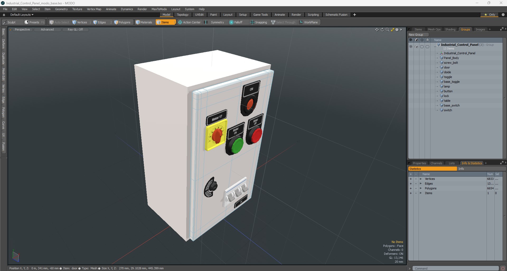 Industrial Control Panel 3D Model - TurboSquid 2252574