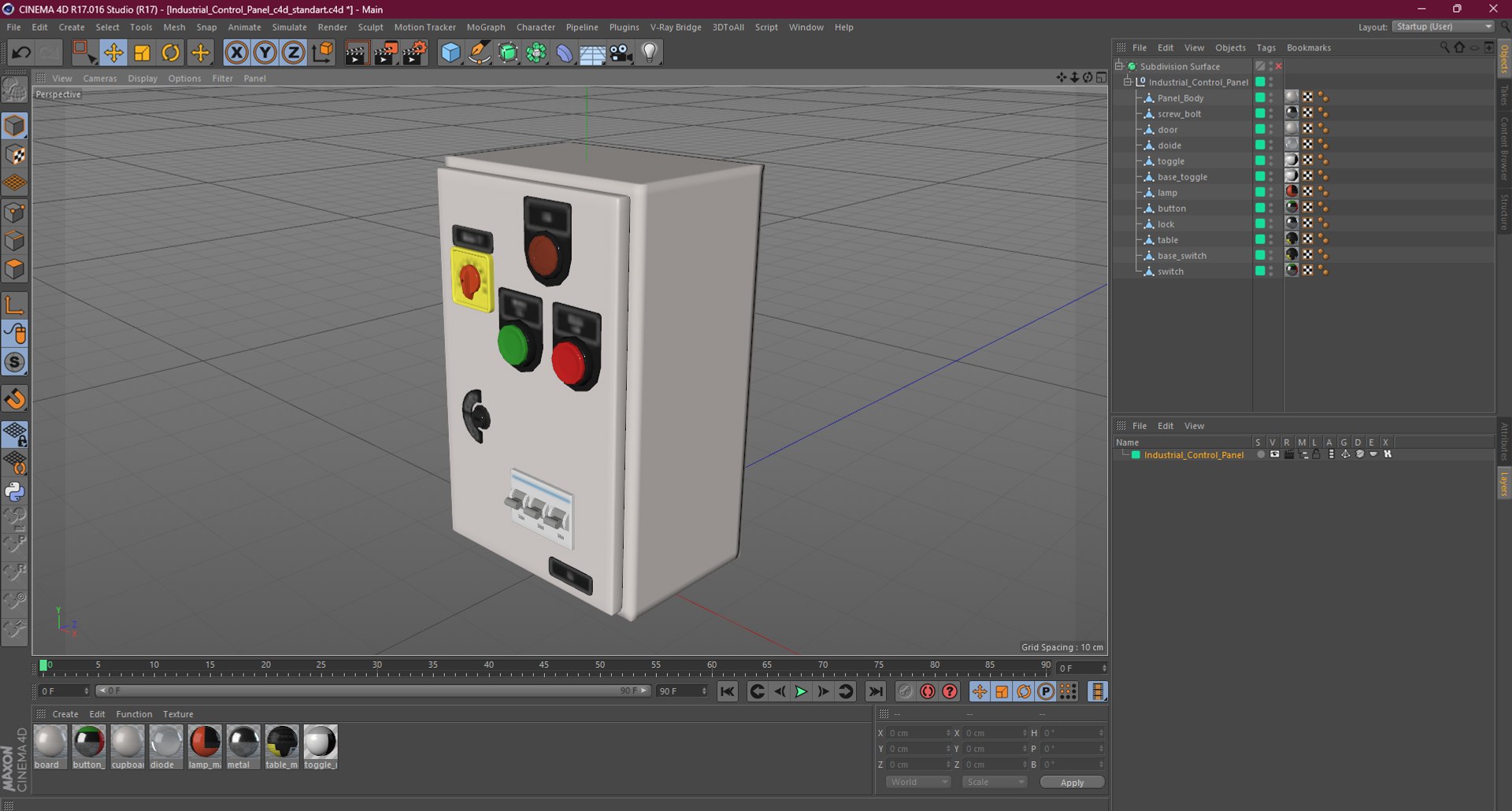 Industrial Control Panel 3D Model - TurboSquid 2252574