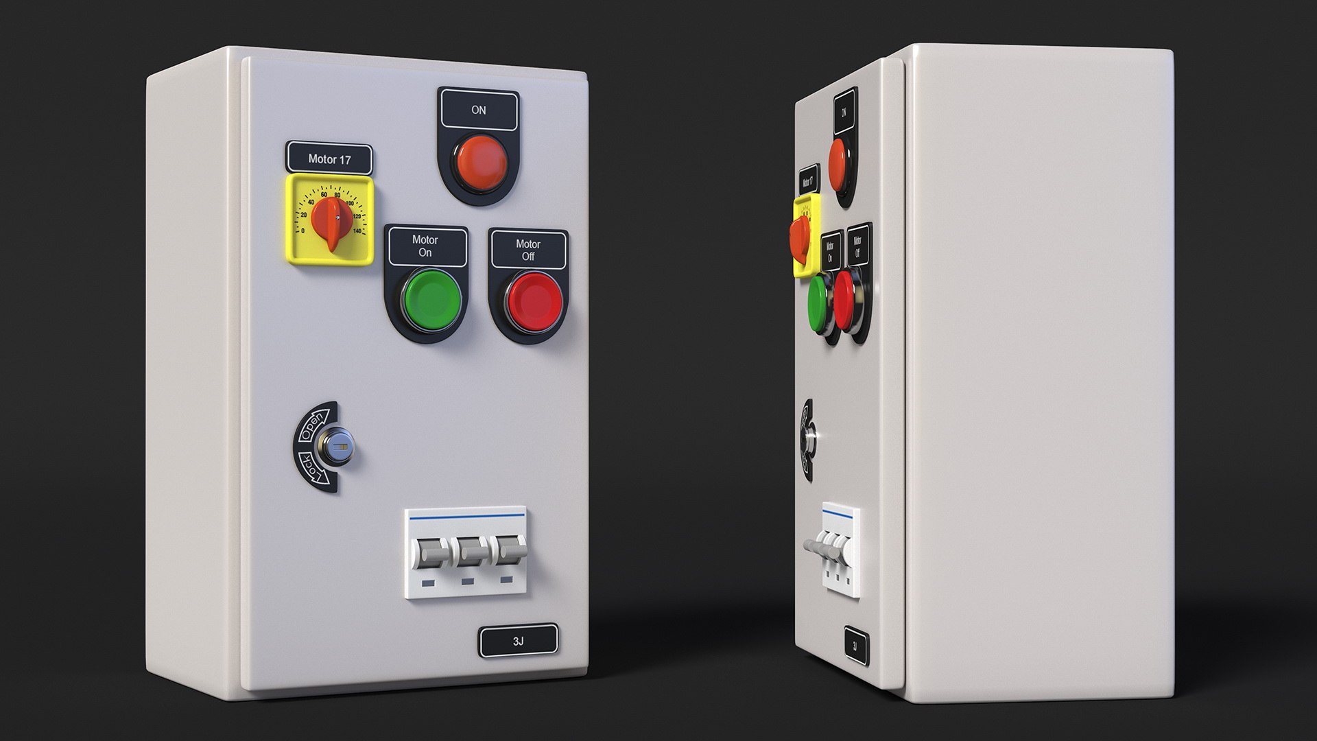 Industrial Control Panel 3D Model - TurboSquid 2252574