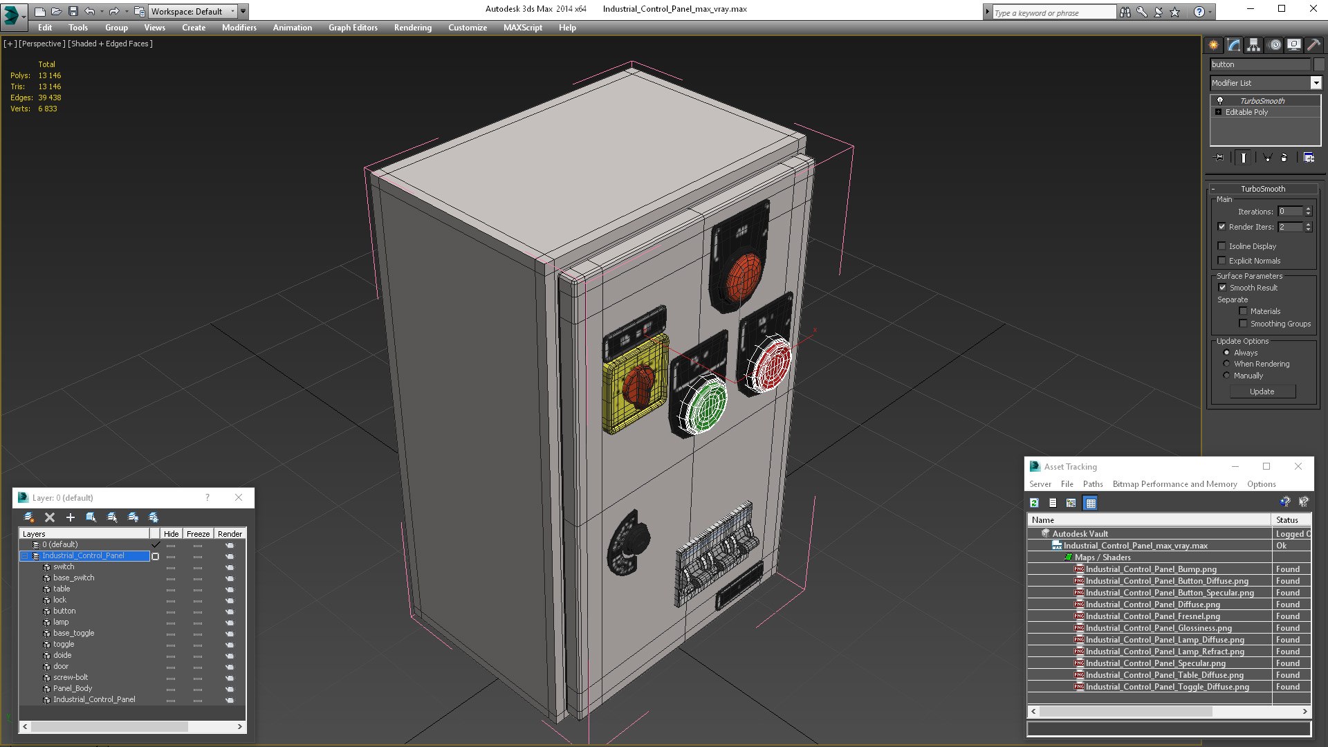 Industrial Control Panel 3D Model - TurboSquid 2252574