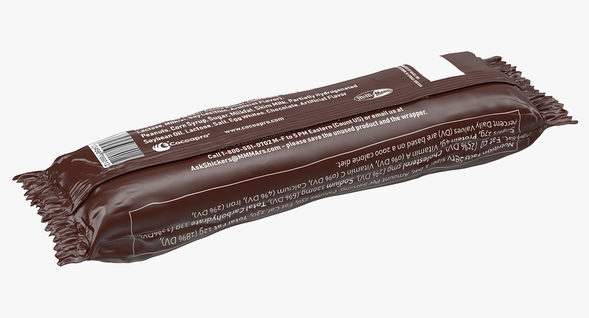 Snickers Chocolate Bar Package 3D Model - TurboSquid 1425559