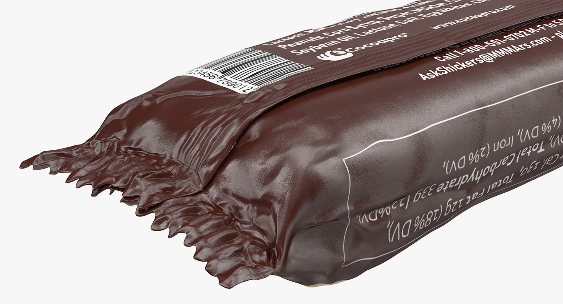 Snickers Chocolate Bar Package 3D Model - TurboSquid 1425559